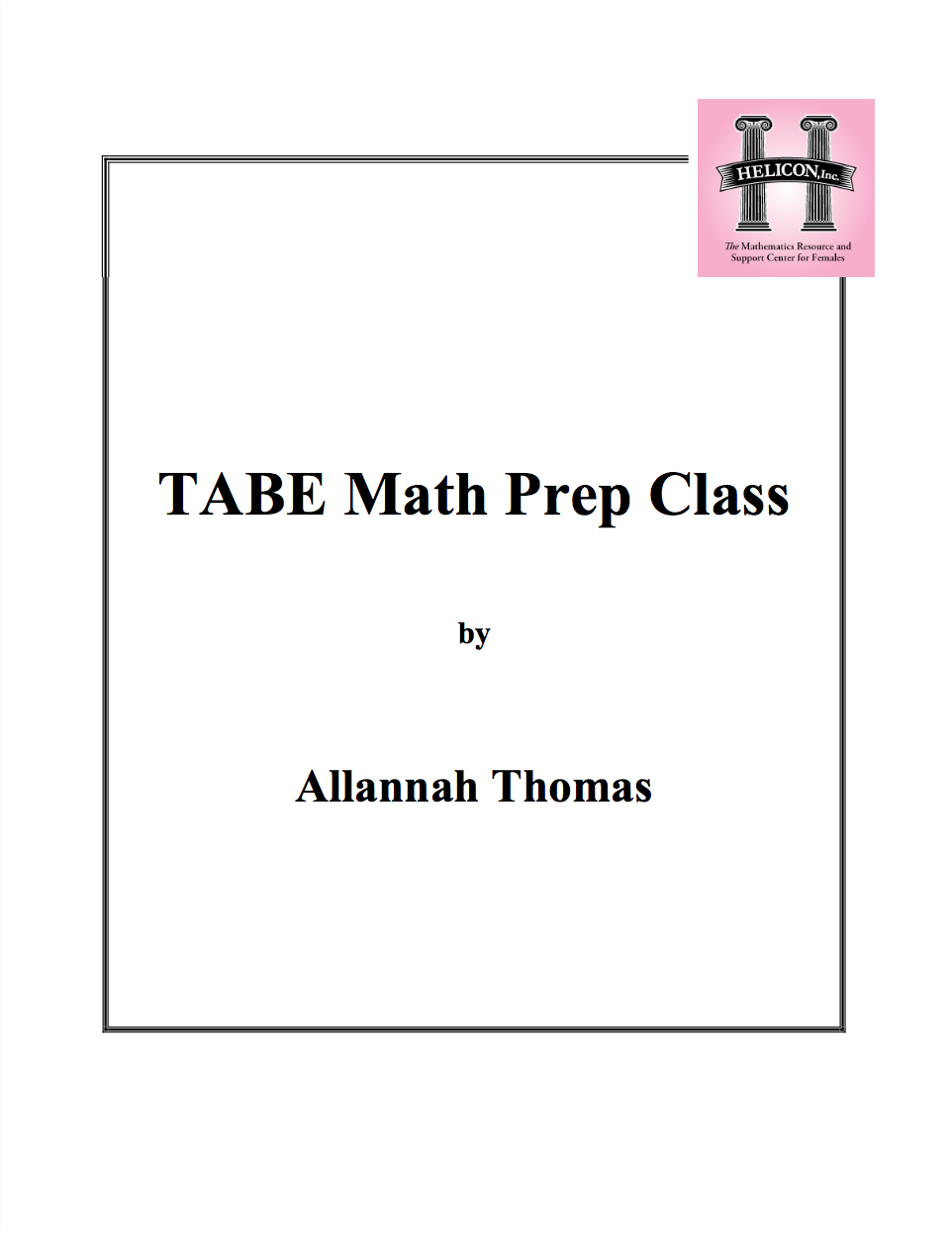 TABE Math Prep